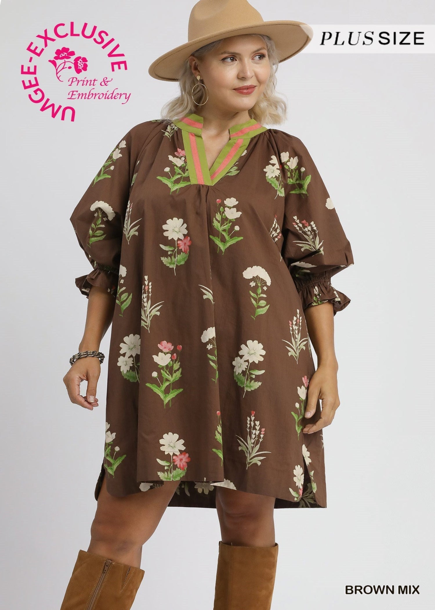 MANDY DRESS - BROWN MIX – The Pineapple Post