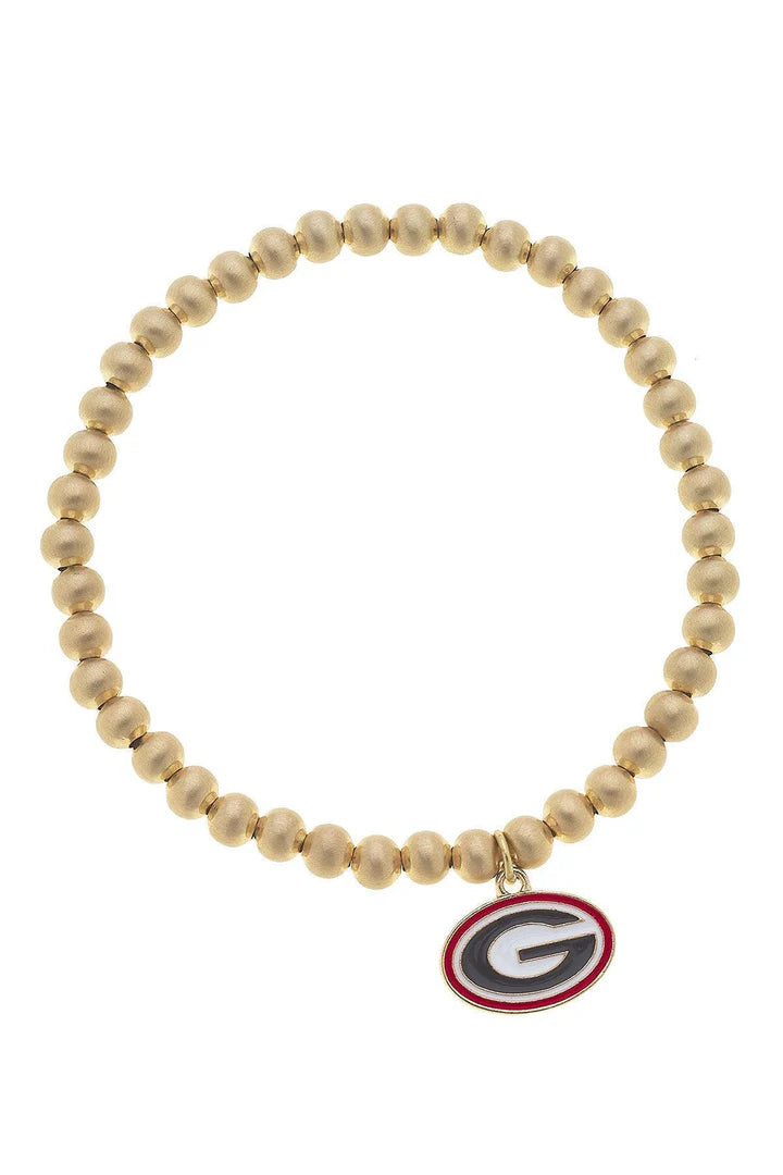 Georgia Bulldogs Ball Bead Stretch Bracelet – The Pineapple Post