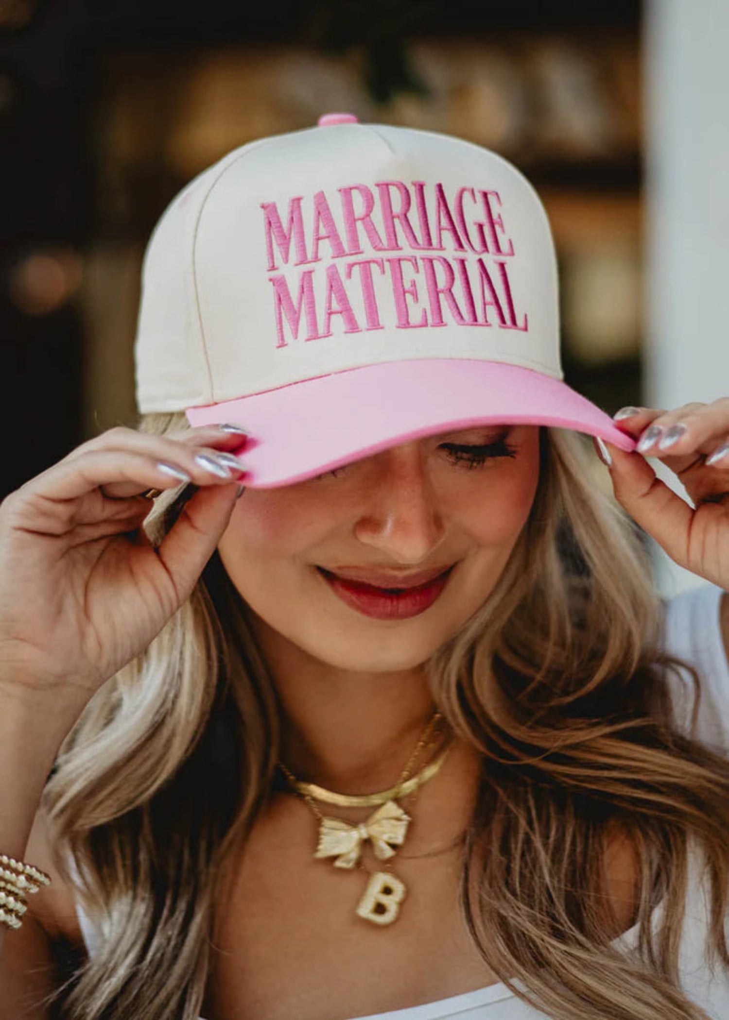 Marriage Material Two-Toned Retro Hat – The Pineapple Post